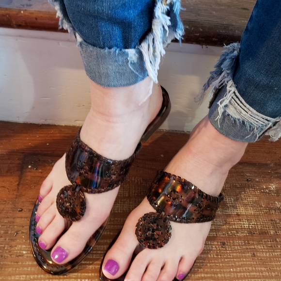 Pierre Dumas | Shoes | Tortoise Shell Iridescent Sheen Sandals | Poshmark